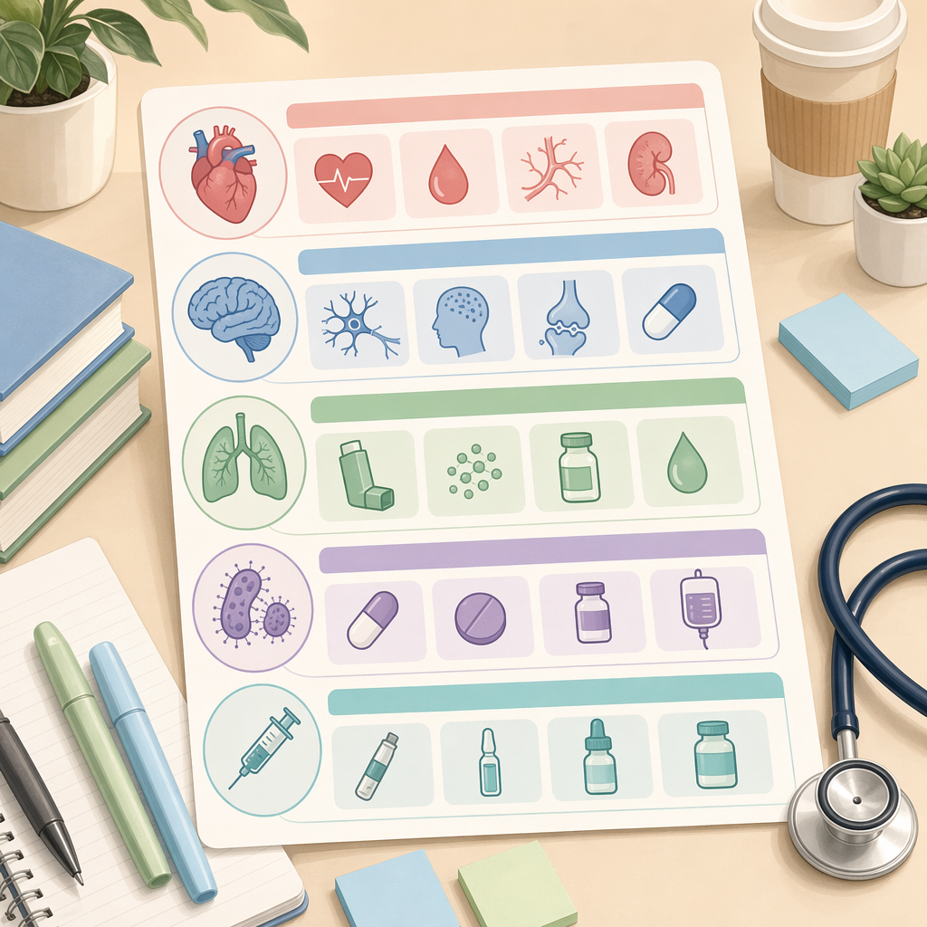 NCLEX Pharmacology Cheat Sheet 2026: High-Yield Drug Classes with ...